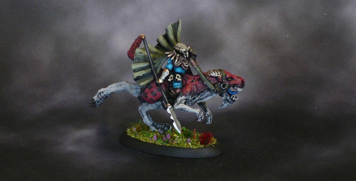 Mantic Tyrant King Blaine on Raptor – @The Mountains of Minis